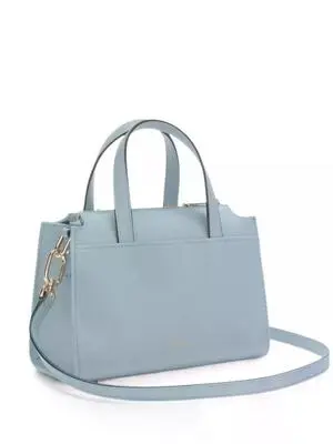 Furla Nuvola S Leather Tote Bag - Blue