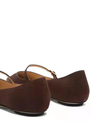STUART WEITZMAN Emilia Pointed-toe Ballet Flats - Brown