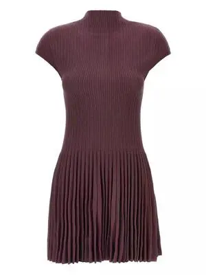 Magda Butrym Ribbed Pleated Mini Dress
