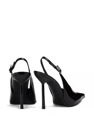 LE SILLA 100mm Clivage Slingback Pumps With Crystal Embellishments - Black