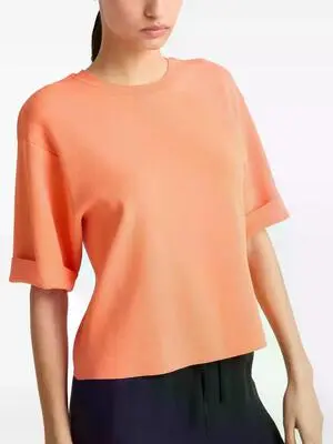YVES SALOMON Knitted Cropped T-shirt