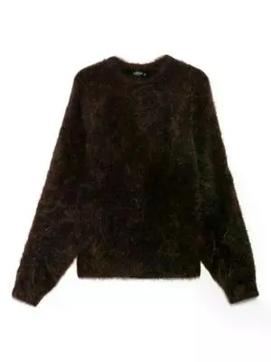 MUGLER Fluffy Crew-neck Sweater
