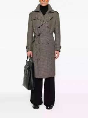 Tagliatore Houndstooth Double-breasted Coat