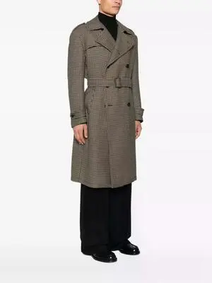 Tagliatore Houndstooth Double-breasted Coat