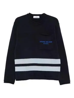 Stone Island Striped Sweaters For Men