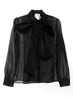 P.a.r.o.s.h Bow-detail Sheer Blouse