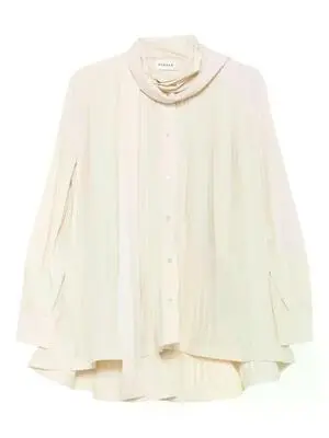 P.a.r.o.s.h Pleated Tie-neck Top