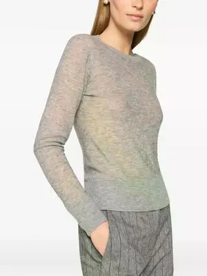 GENNY Fine-knit Top - Grey