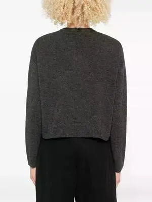 Max Mara Button-placket Sweater - Grey