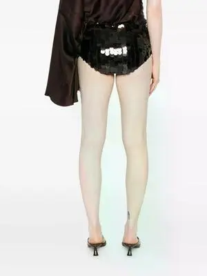 P.a.r.o.s.h Sequin-embellished Shorts - Brown