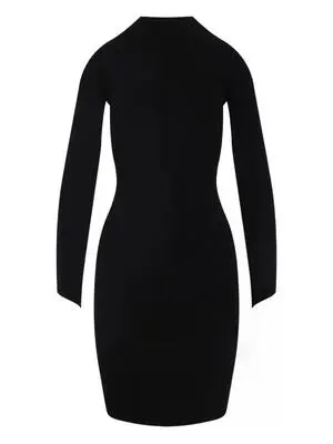 COURREGES Ribbed High-neck Dress