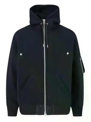 Sacai Hooded Zip-up Sweatshirt