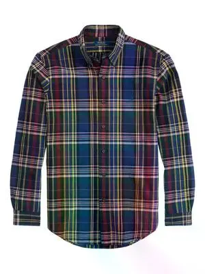 Polo Ralph Lauren Brushed Plaid Shirt - Blue