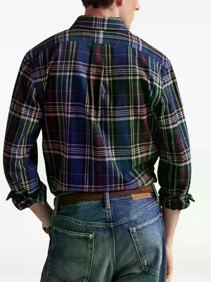 Polo Ralph Lauren Brushed Plaid Shirt - Blue