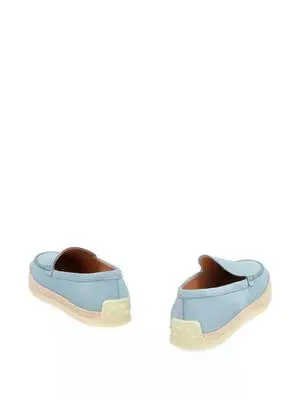 TOD'S Gomma Suede Sole Leather Loafers