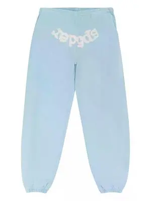SP5DER Logo-embroidered Track Pants - Blue