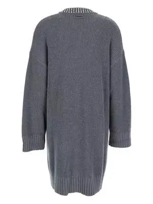 Pinko Embellished-neckline Knit Mini Dress