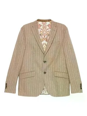 Etro Pinstripe Blazer - Neutrals