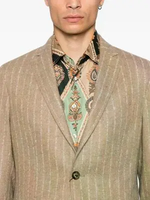Etro Pinstripe Blazer - Neutrals