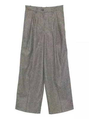 P.a.r.o.s.h Houndstooth Wide-leg Trousers