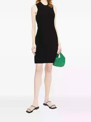 Victoria Beckham Sleeveless Ribbed Mini Dress