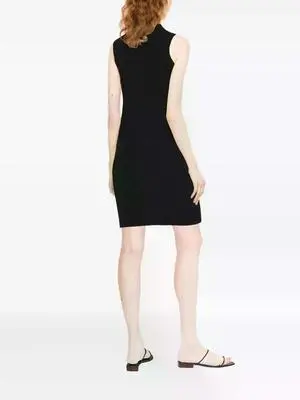 Victoria Beckham Sleeveless Ribbed Mini Dress
