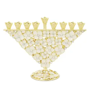 OLIVIA RIEGEL Dogwood Menorah Exclusive - Ivory / Gold