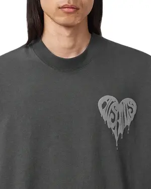 ALLSAINTS Oversized Trip Logo Graphic Tee - Washed Black