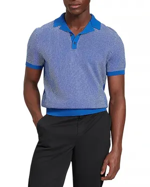 Ted Baker London Gregry Textured Knit Polo Shirt