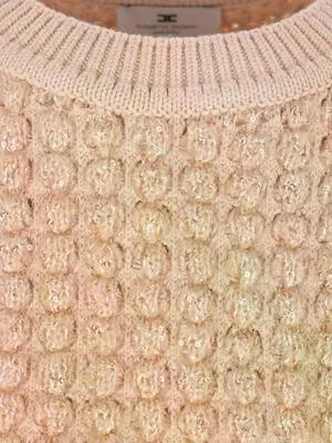 Elisabetta Franchi Sequin-embellished Cable-knit Sweater