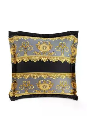 Versace I ♡ Baroque-pattern Double-face Cushion - Orange