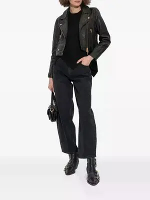 ALLSAINTS Asymmetric Wool Sweater - Black
