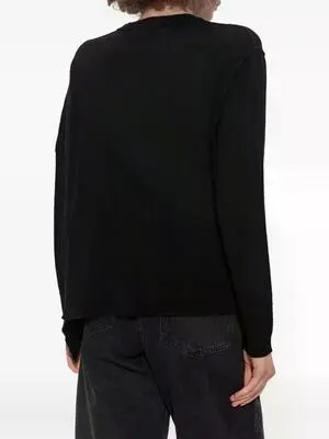 ALLSAINTS Asymmetric Wool Sweater - Black