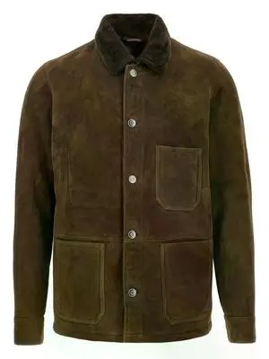 GIORGIO BRATO Shearling-collar Suede Jacket
