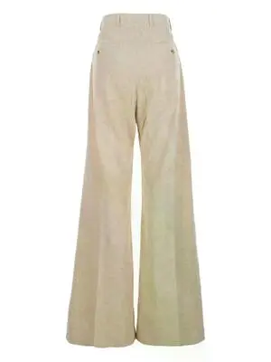Rick Owens Wide Leg Corduroy Trousers - Neutrals