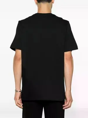 MSGM Rose-print Patch T-shirt