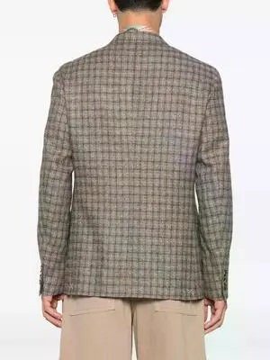 Etro Checked Paisley-lined Blazer