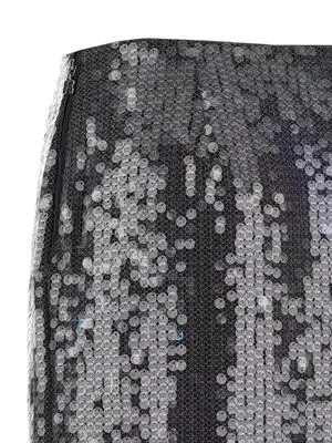 ROTATE BY BIRGER CHRISTENSEN Sequin Embellished Midi Skirt - Black
