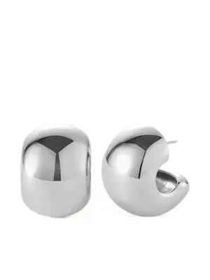 Jenny Bird Polished Hoop Earrings - Silver