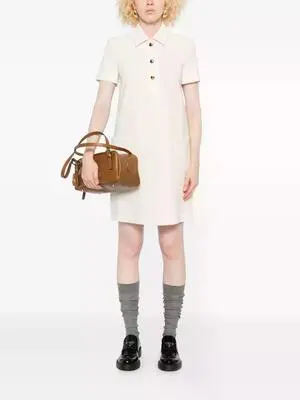 Max Mara Gold-button Polo Dress