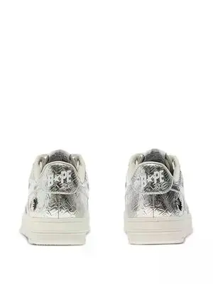 A BATHING APE Logo-patch Low-top Sneakers