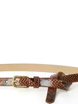 B-low The Belt Python-print Knot Belt