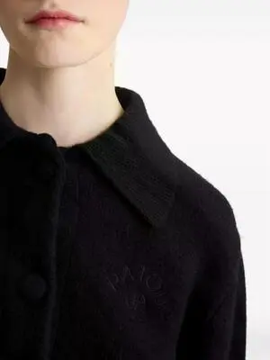 Patou Wool Cardigan With Buttons And Logo
