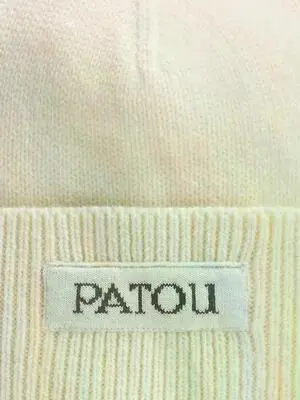 PATOU Logo-patch Beanie - White