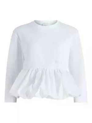 PATOU Ruffle-hem T-shirt