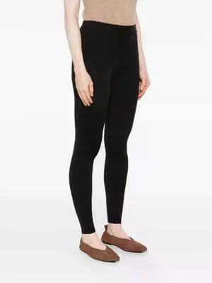 P.a.r.o.s.h Ribbed Wool Leggings - Brown