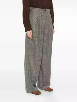P.a.r.o.s.h Houndstooth Wide-leg Trousers