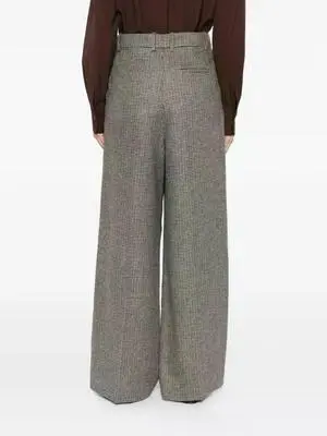 P.a.r.o.s.h Houndstooth Wide-leg Trousers