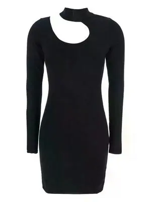 Federica Tosi Cut-out Turtleneck Dress - Black