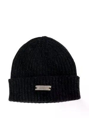 AUTRY Ribbed Knit Beanie - Black